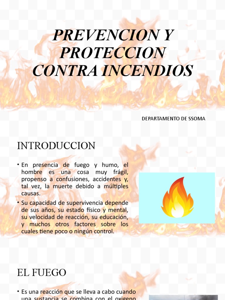 Prevencion y Proteccion Contra Incendios | PDF | Combustión | Incendios