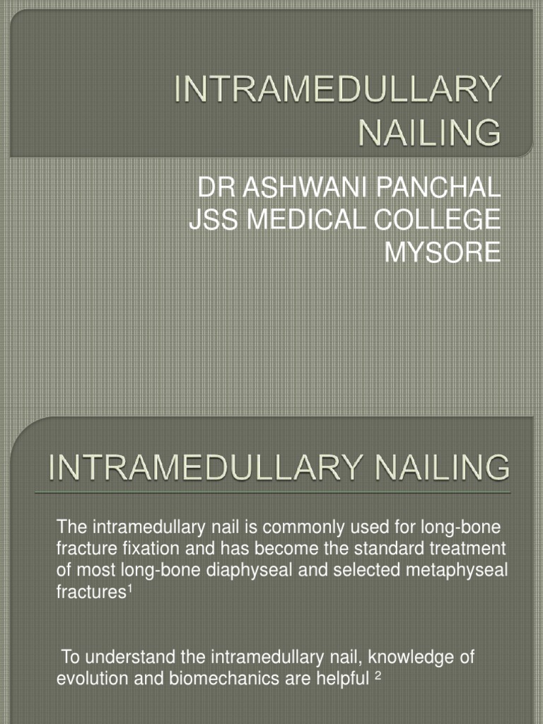 Evolution of Intramedullary Nails | PDF | Screw | Young's Modulus