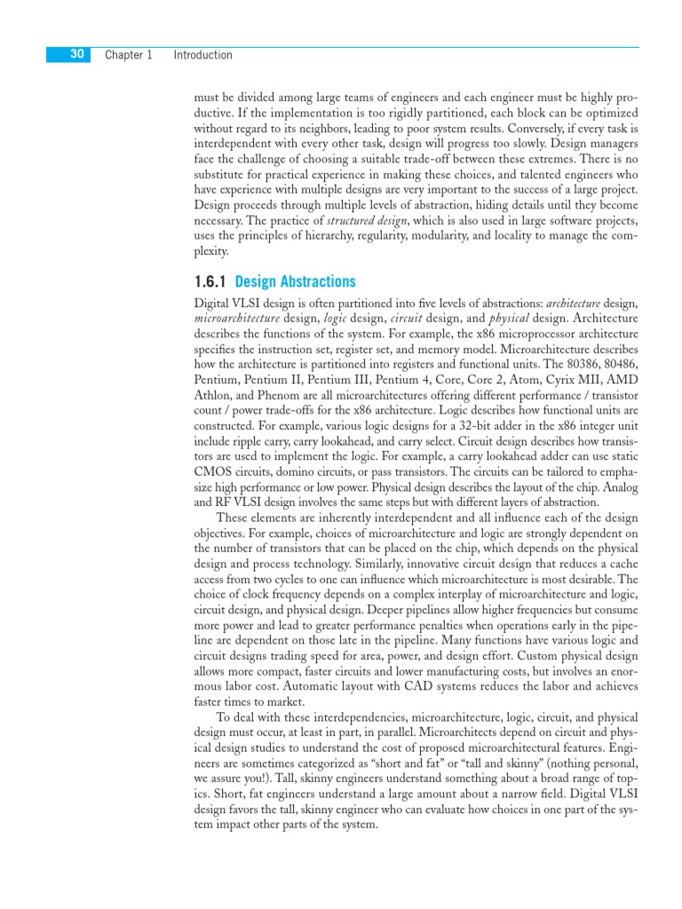 The Five Levels of Digital VLSI Design Abstraction and the Importance ...