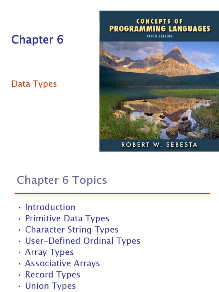Data Types: ISBN 0-321-49362-1 | PDF | Pointer (Computer Programming ...