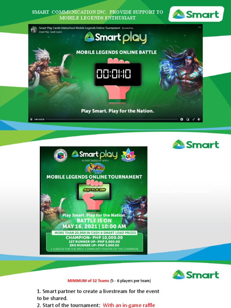 Smart Communication Inc. Provide Support To Mobile Legends Enthusiast ...