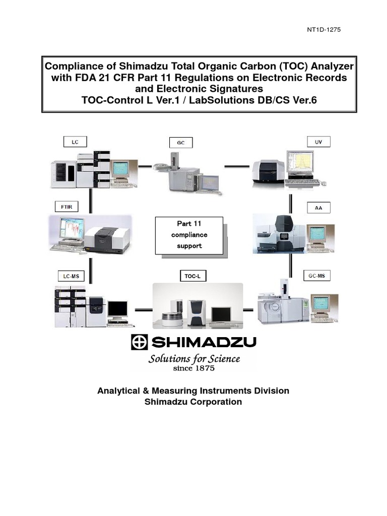 SOFTWARE TOC CFR 21 Whitepaper - Toc-L - Labsolutions - Dbcs - v6 | PDF | Identity Document ...