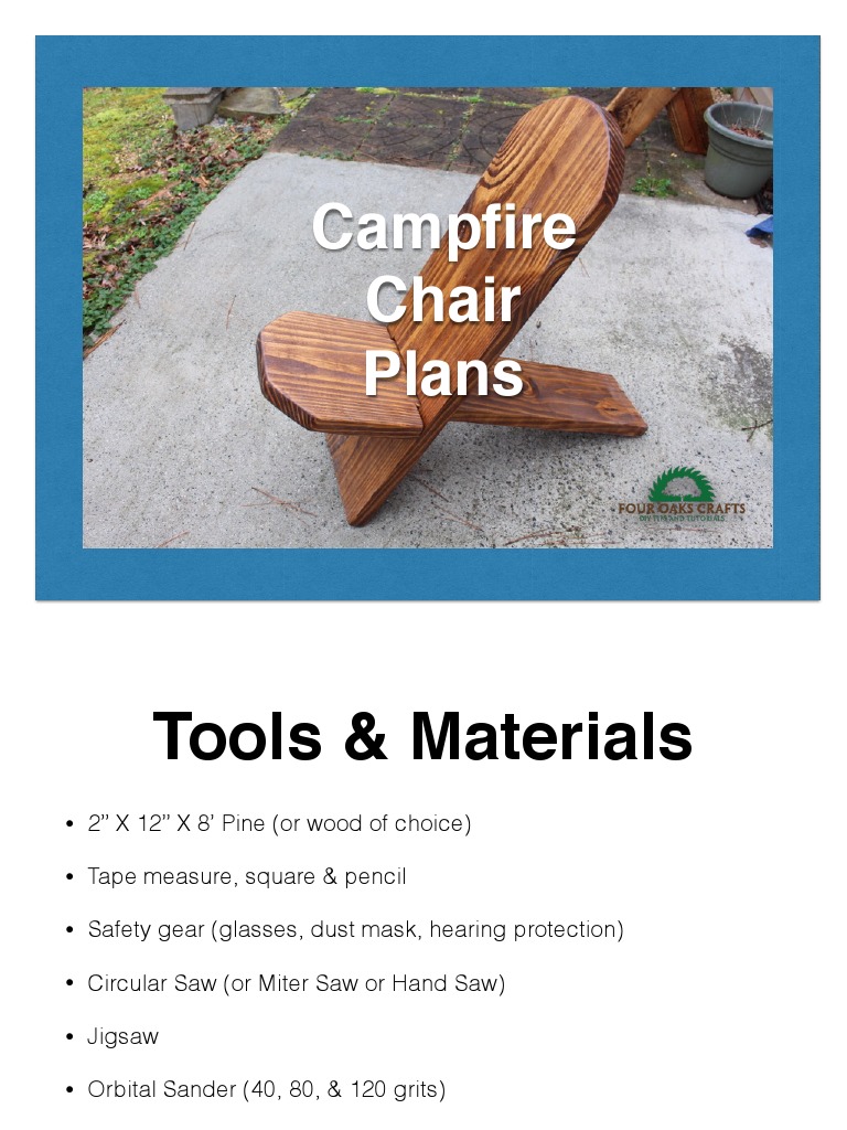 Build a Campfire Chair with Step-by-Step Plans | PDF