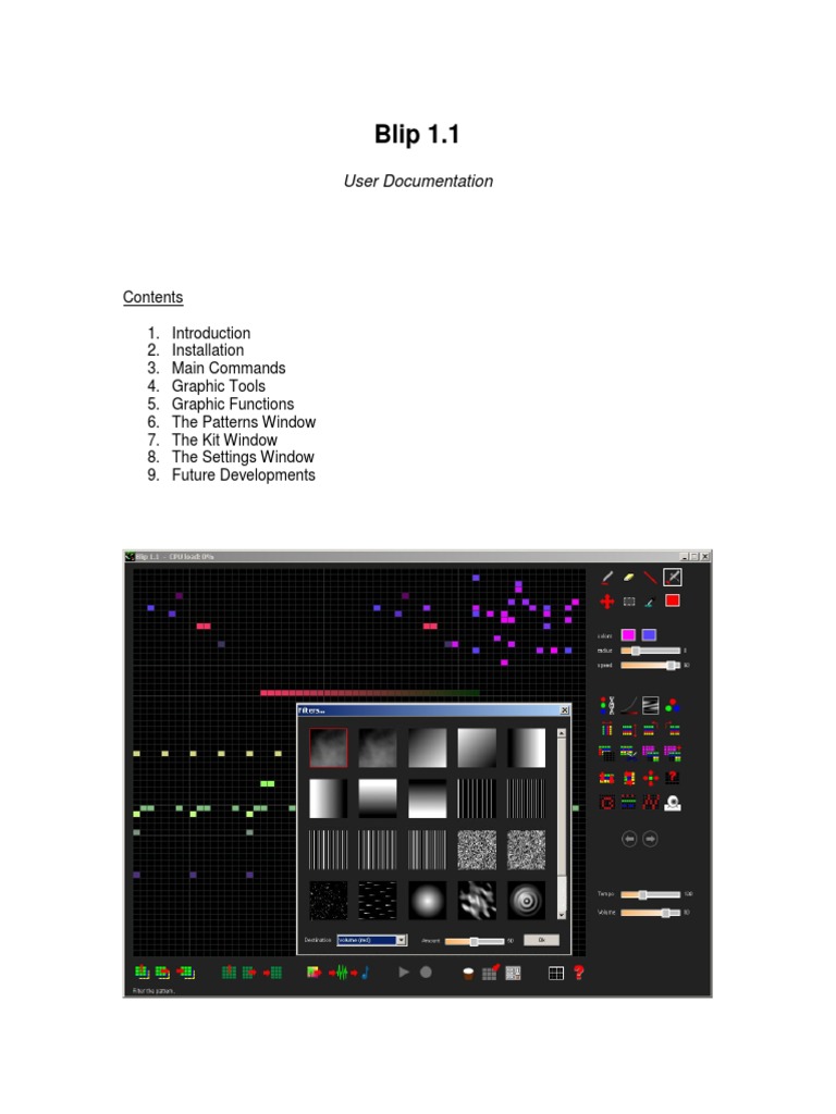 Blip 1.1 User Documentation | PDF | Computer File | Computing