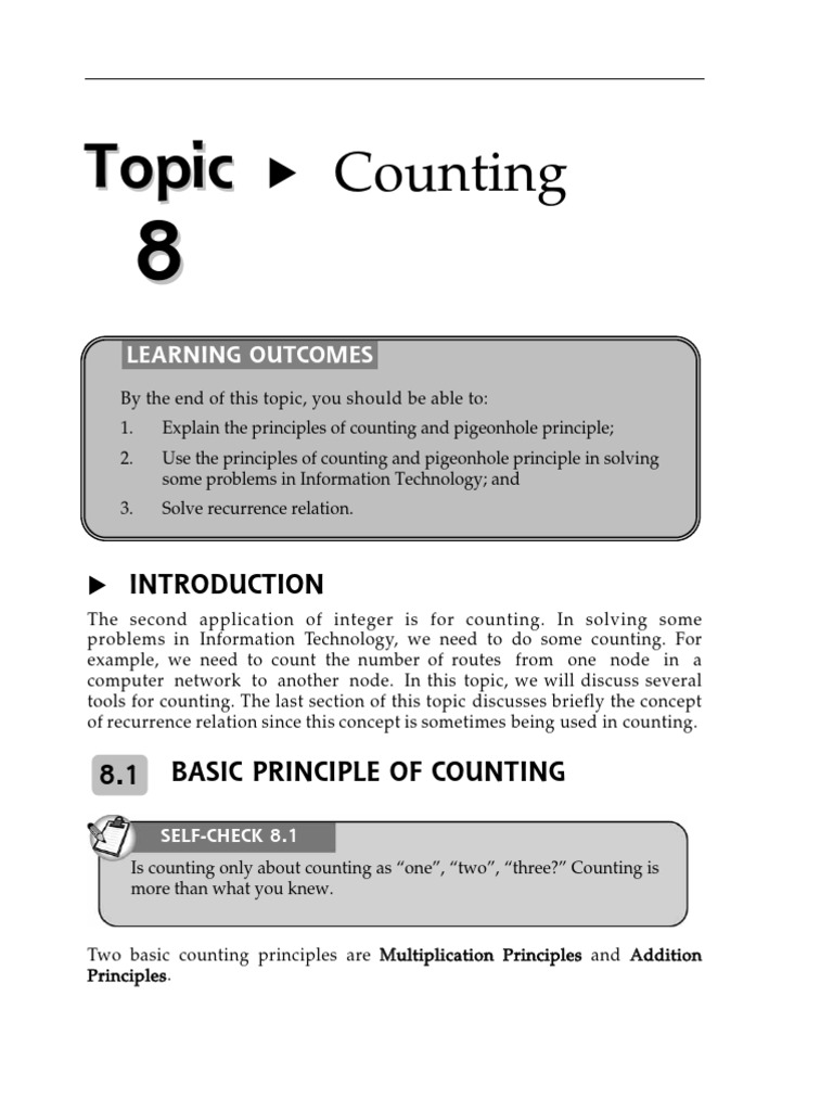 Applying Counting Principles: An Analysis of Methods for Enumerating ...