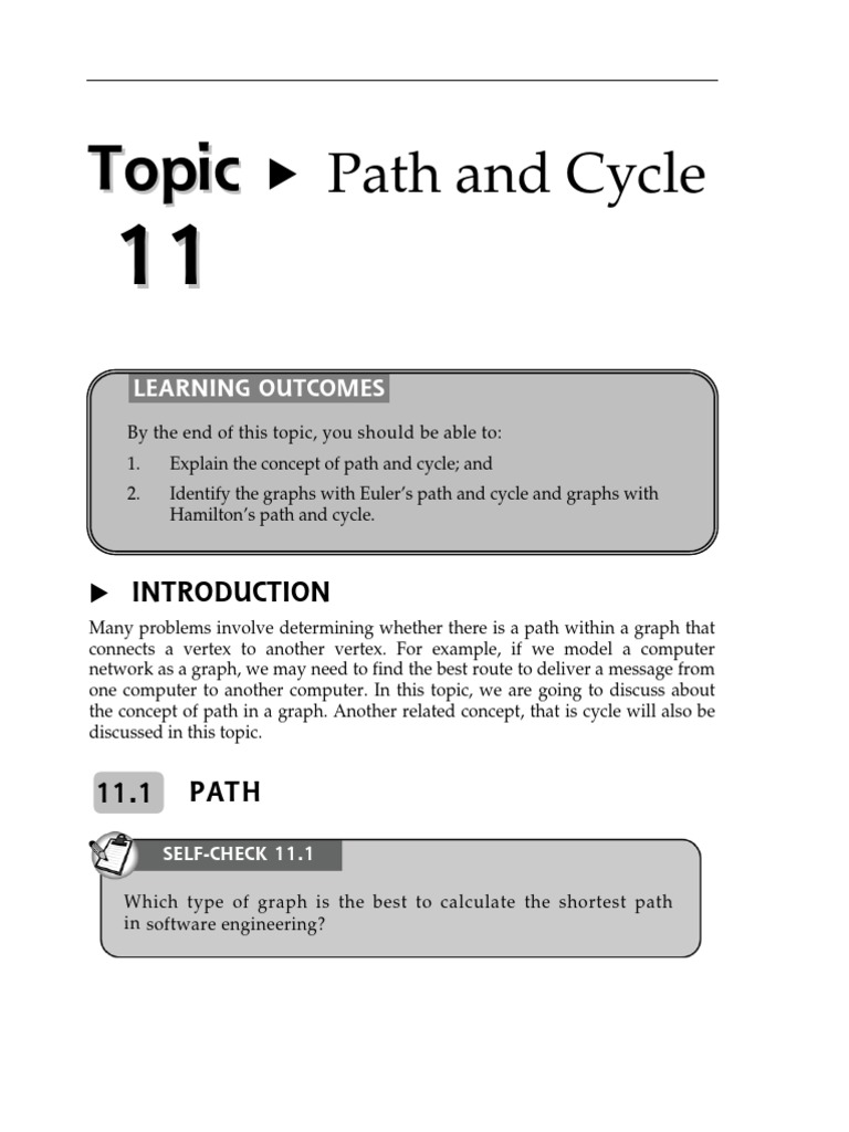 Graph Paths & Cycles Explained | PDF | Vertex (Graph Theory ...