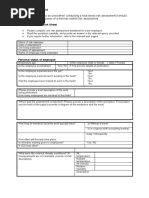 Heat Stress Risk Assessment Form | PDF | Hyperthermia | Heat