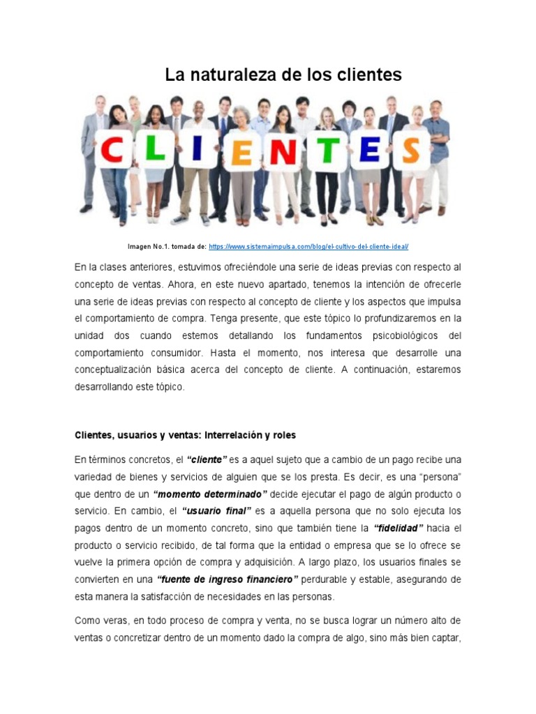 La Naturaleza de Los Clientes | PDF | Servicio al Cliente | Cliente