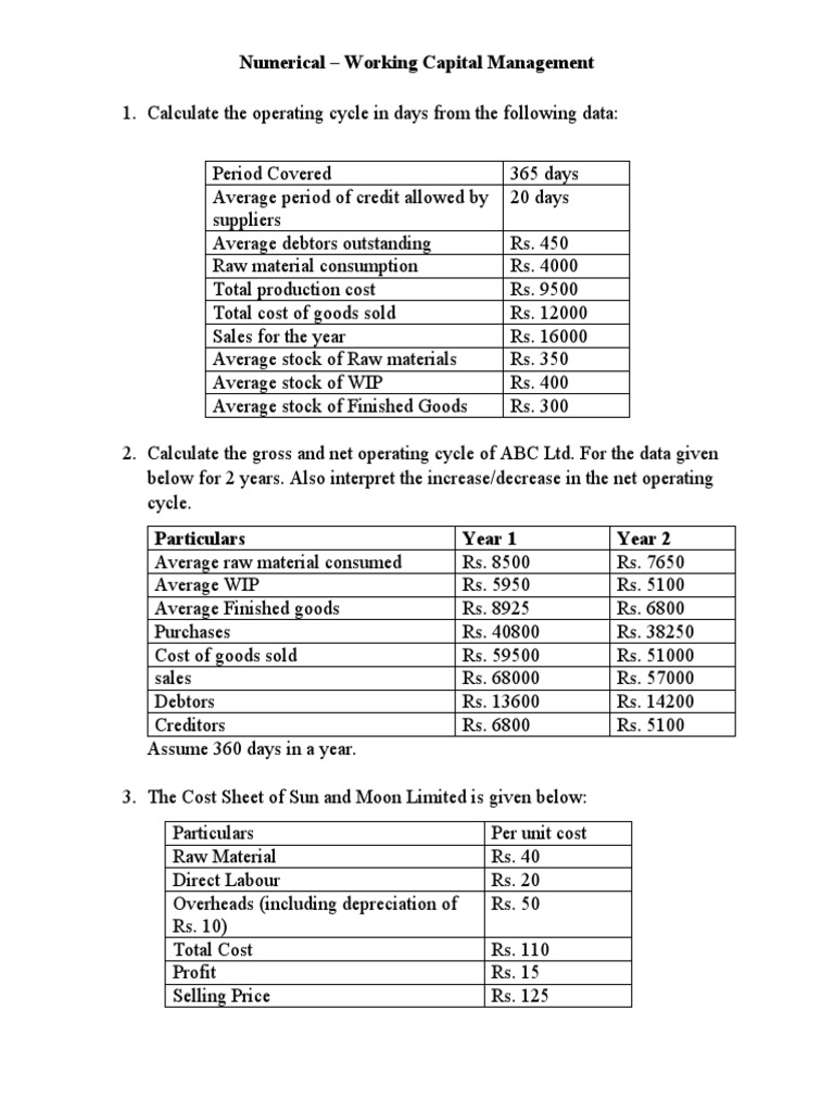 Working Capital Management Techniques | PDF | Cost Of Goods Sold | Credit