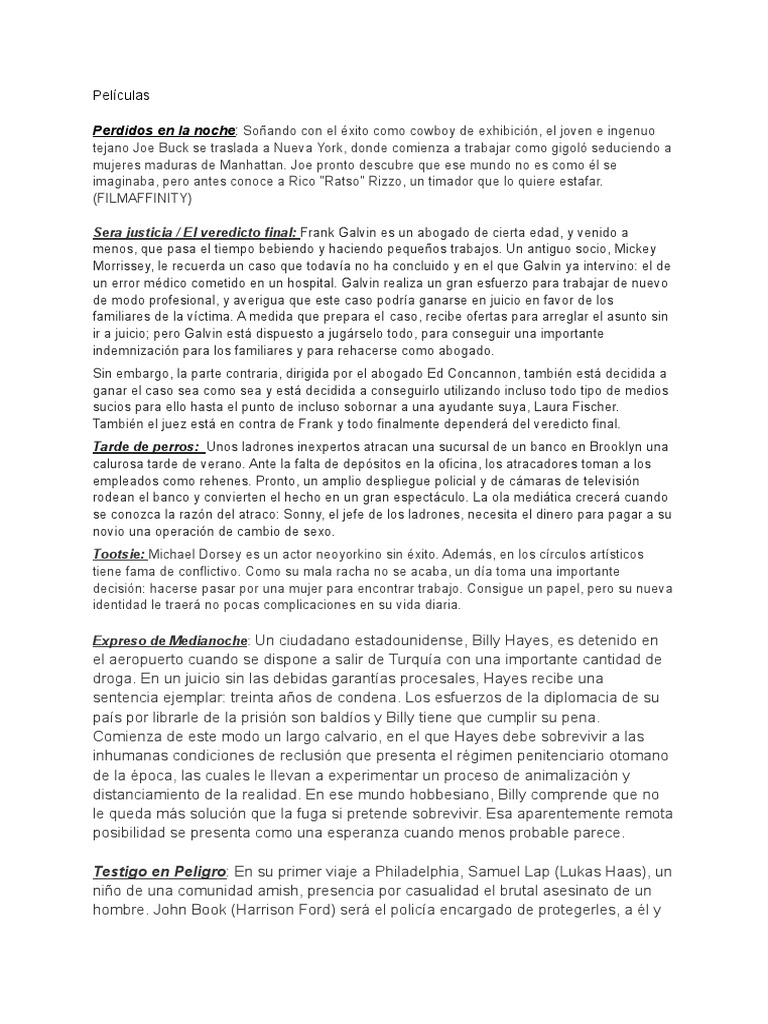 Sinopsis Peliculas Audiovisual Pdf Prisión Violencia