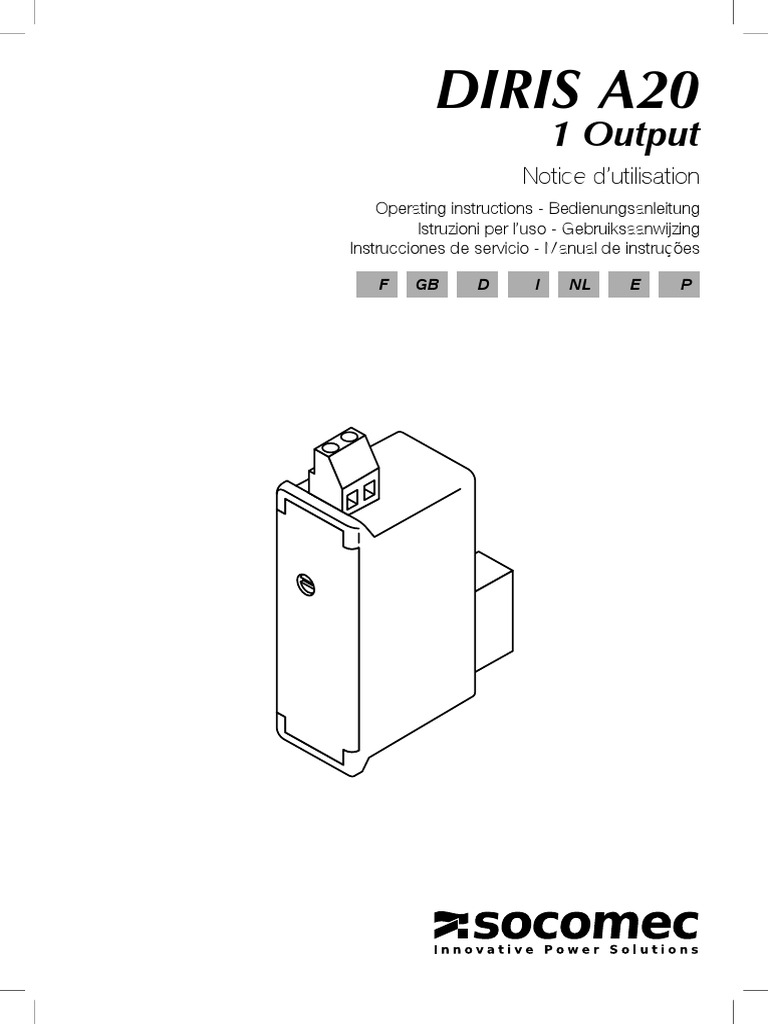 Diris A20: 1 Output | PDF