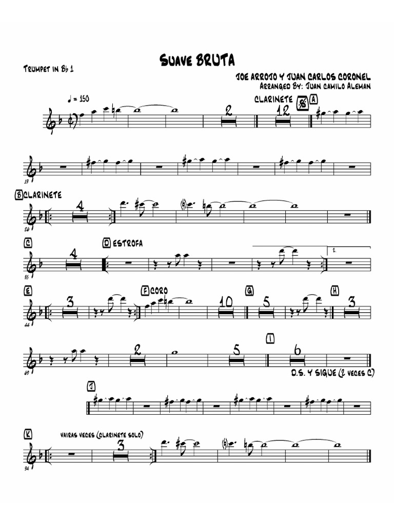 Suave Bruta - Trumpet in BB 1 | PDF