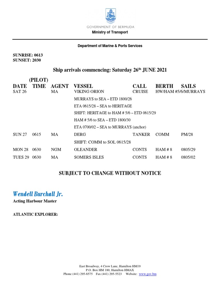Weekly Shipping June 26 2021 | PDF