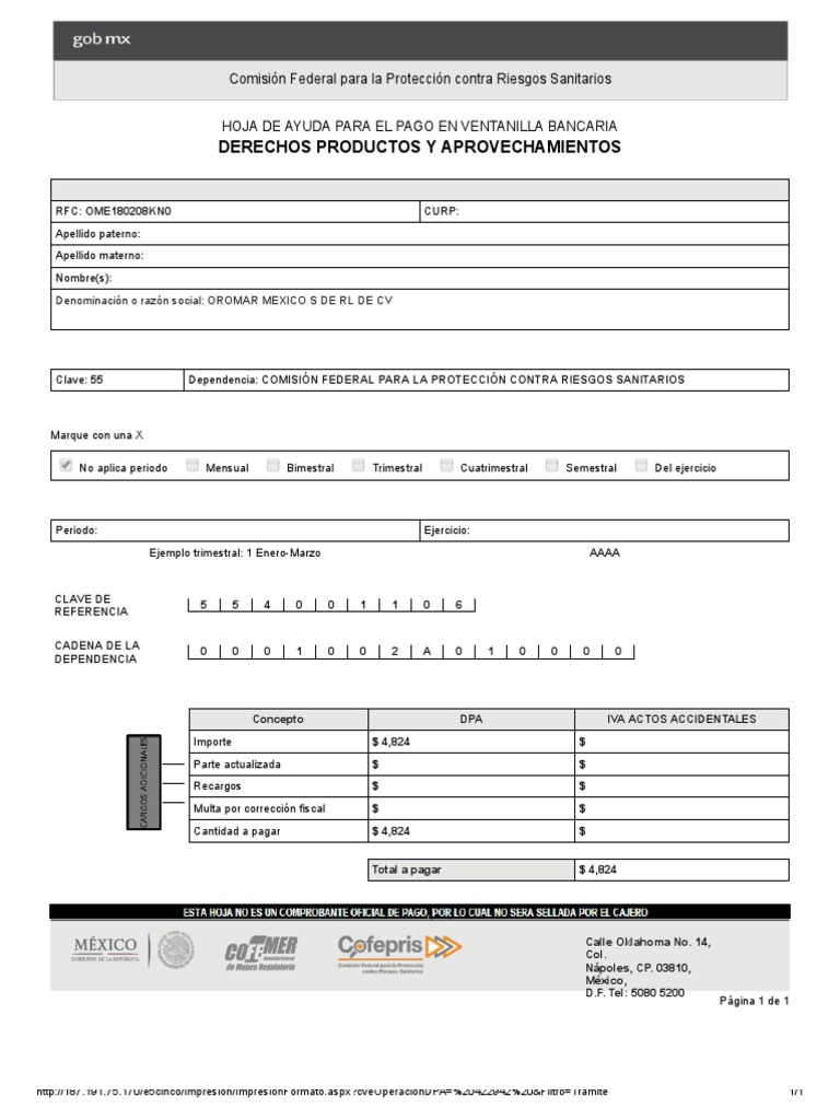 Hoja de Ayuda para El Pago en Ventanilla Bancaria | PDF | Cuidado de salud del gobierno | Médico ...