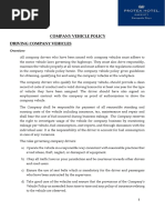 Company Driver - SOP | PDF | Driving