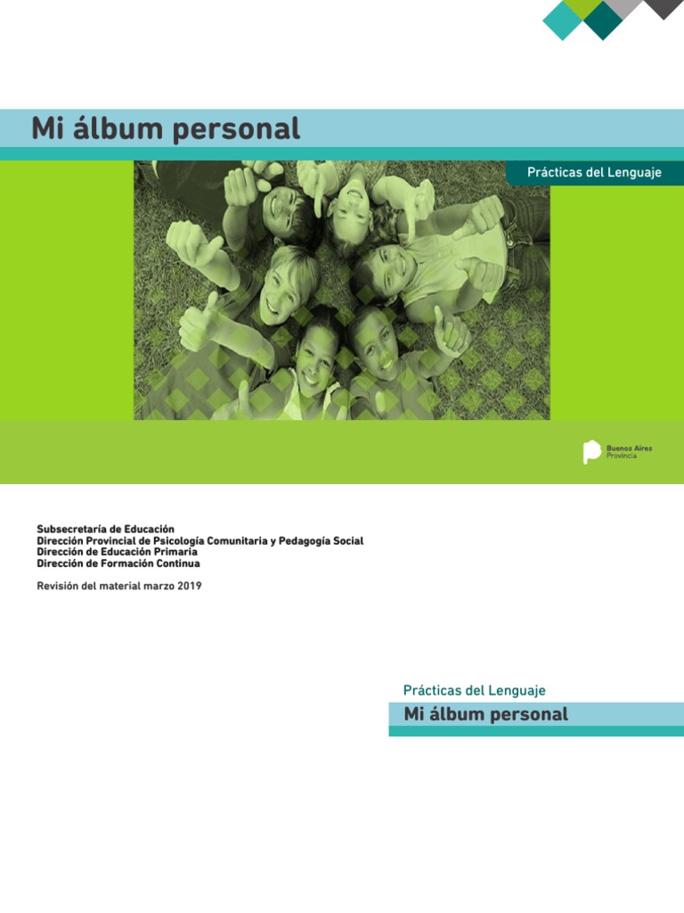 Mi Album Personal Material para El Estudiante | PDF | Artes del ...