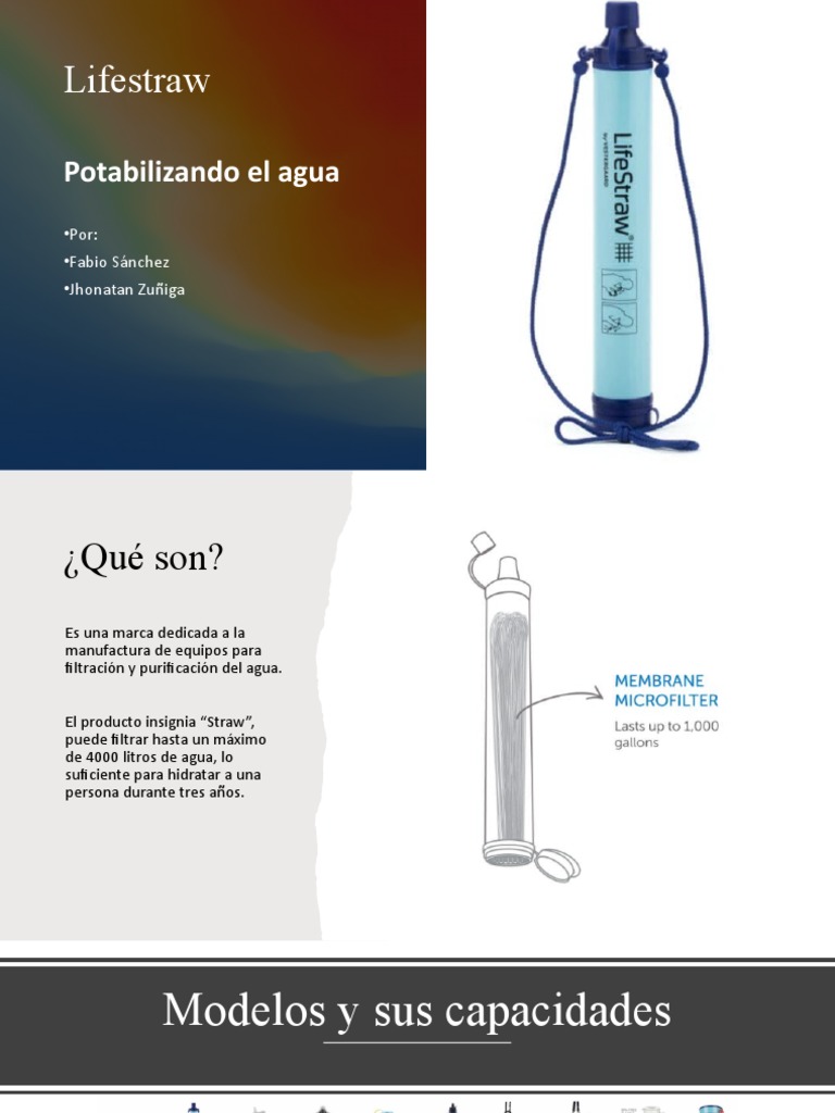 Lifestraw: Agua potable portátil | PDF