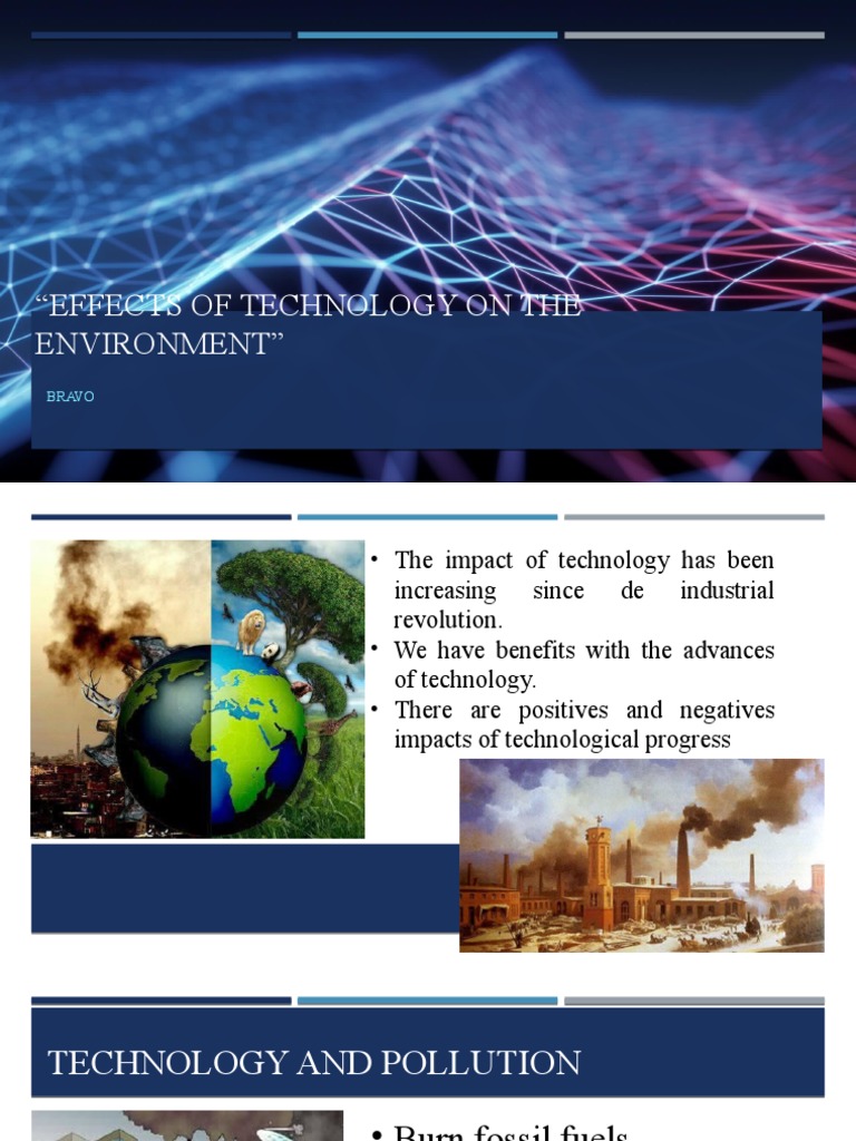 Effects of Technology On The Environment | PDF