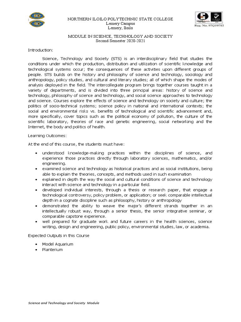 Science and Technology and Society Module | PDF | Science | Agriculture