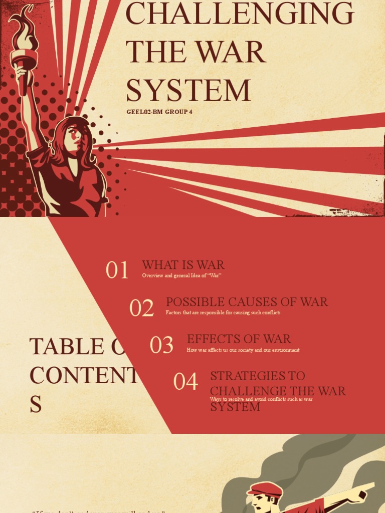 Strategies to Challenge War System | PDF | Arms Control | International ...