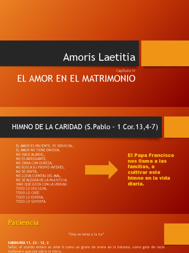 Amoris Laetitia IV 1° Parte | PDF | Mal | Amor