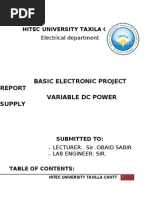 Power Supply Lab Report | Power Supply | Rectifier
