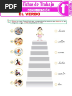 El Verbo para Primer Grado de Primaria | PDF | Sintaxis | Gramática