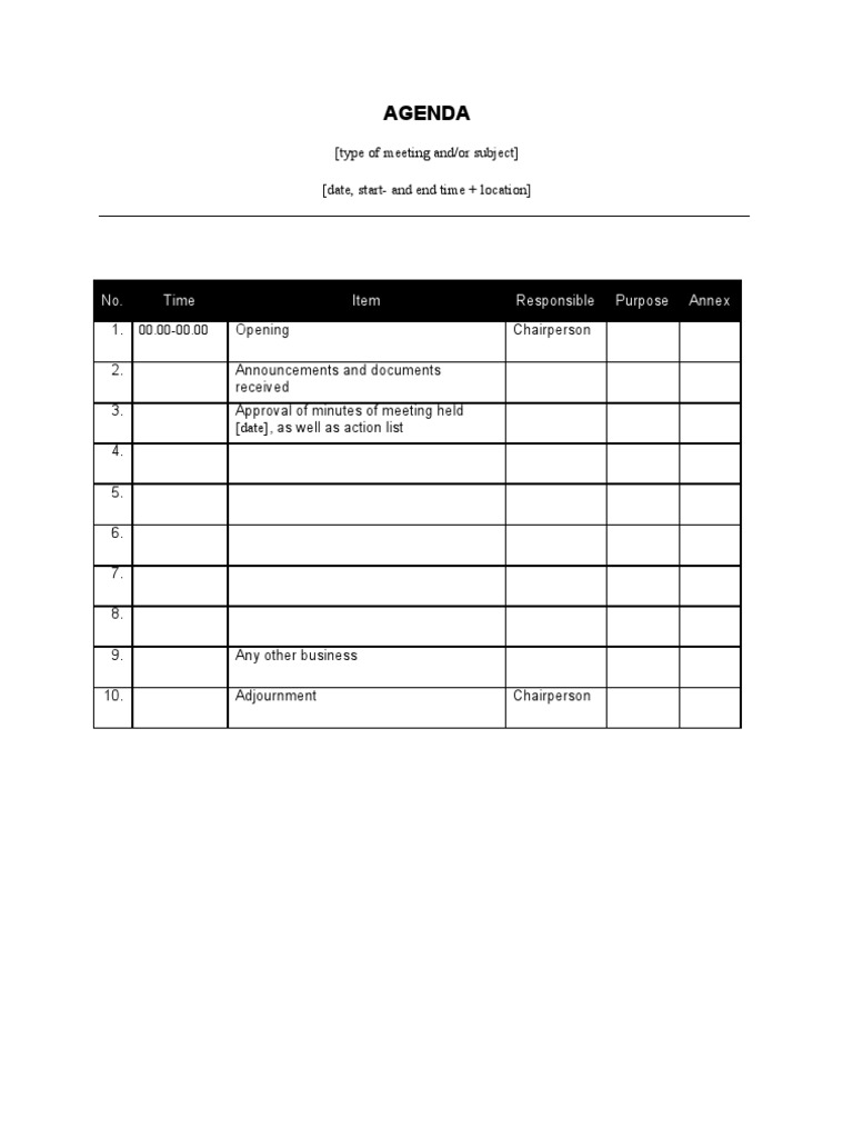 Meeting Agenda and Minutes Approval | PDF