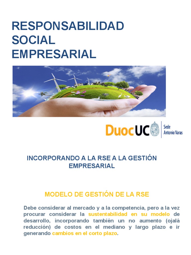 RSE Modelo de Gestion de La RSE | PDF | Diseño | Empresas