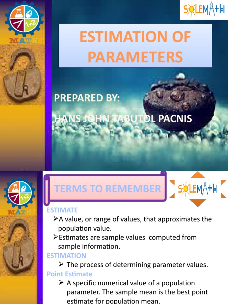 Parameter Estimation Techniques Explained | PDF | Confidence Interval ...