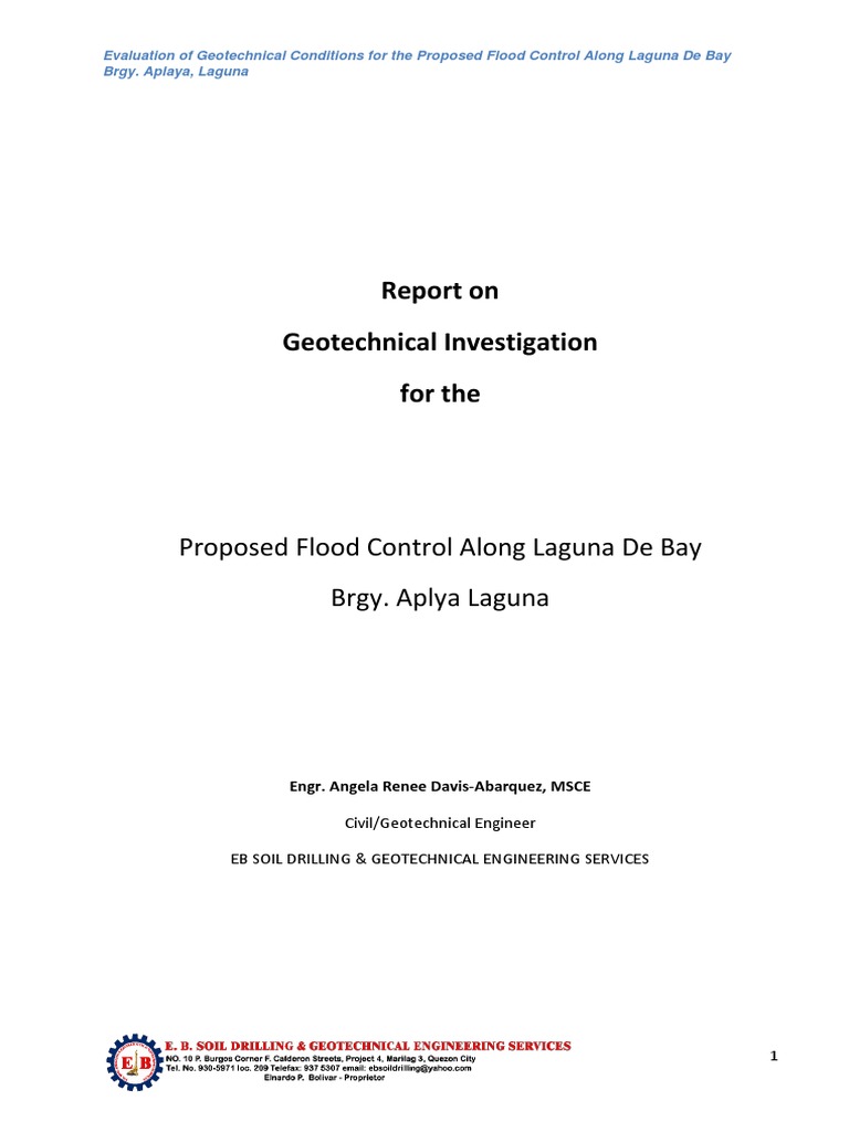 Project Proposal Flood Control Along Laguna de Bay | Download Free PDF ...