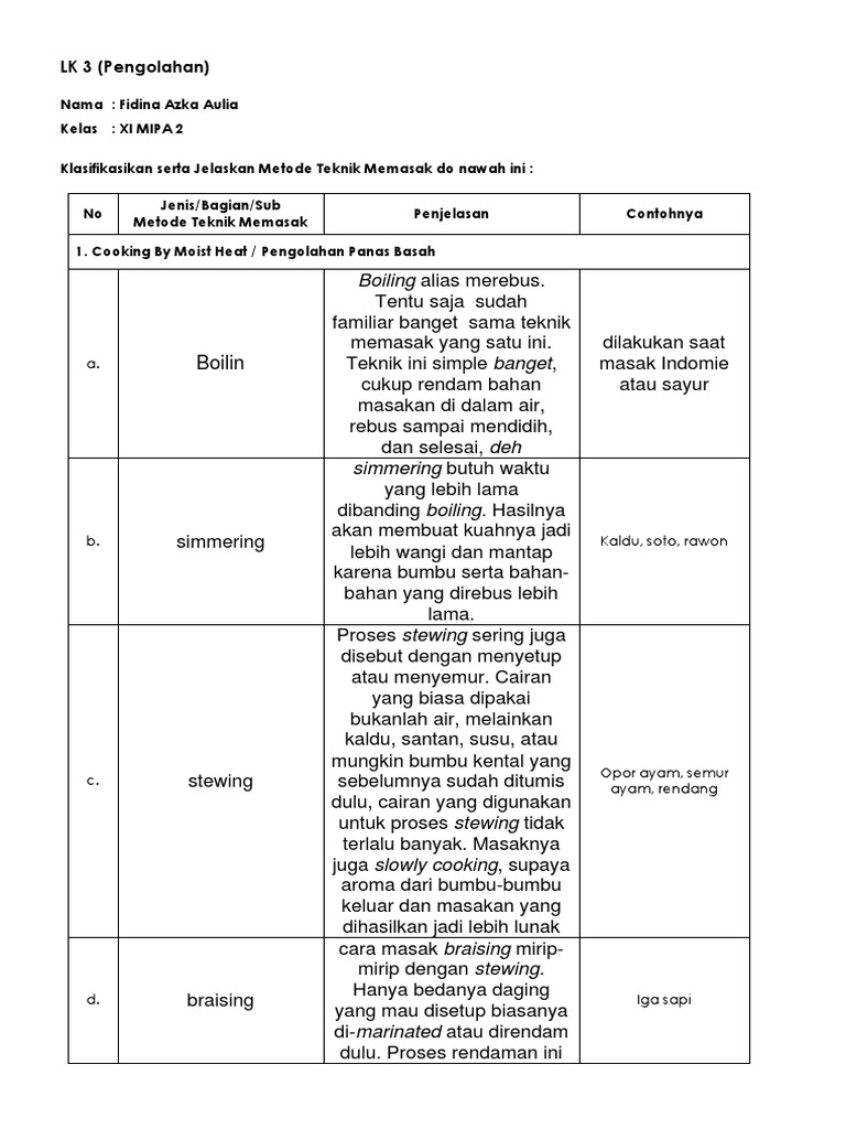 LK 3 Pengolahan | PDF