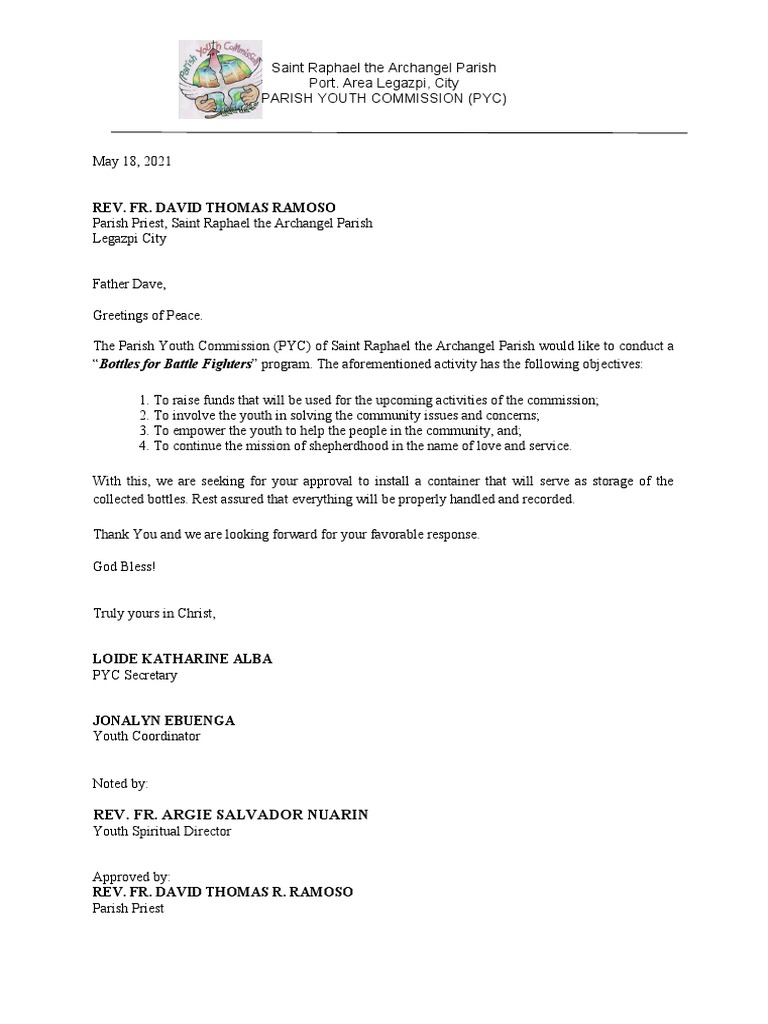 Letter For Relief Operation | PDF