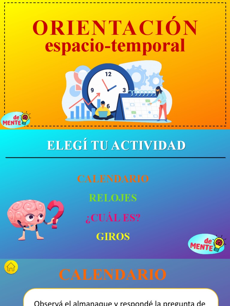 Desafío Orientación Espacio-Temporal | PDF | Calendario | Unidades de medida