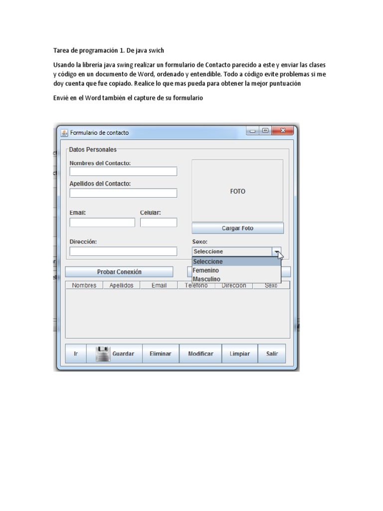 Tarea de Programación 1 Java Swich.. Tema 4 | PDF | Crecimiento ...
