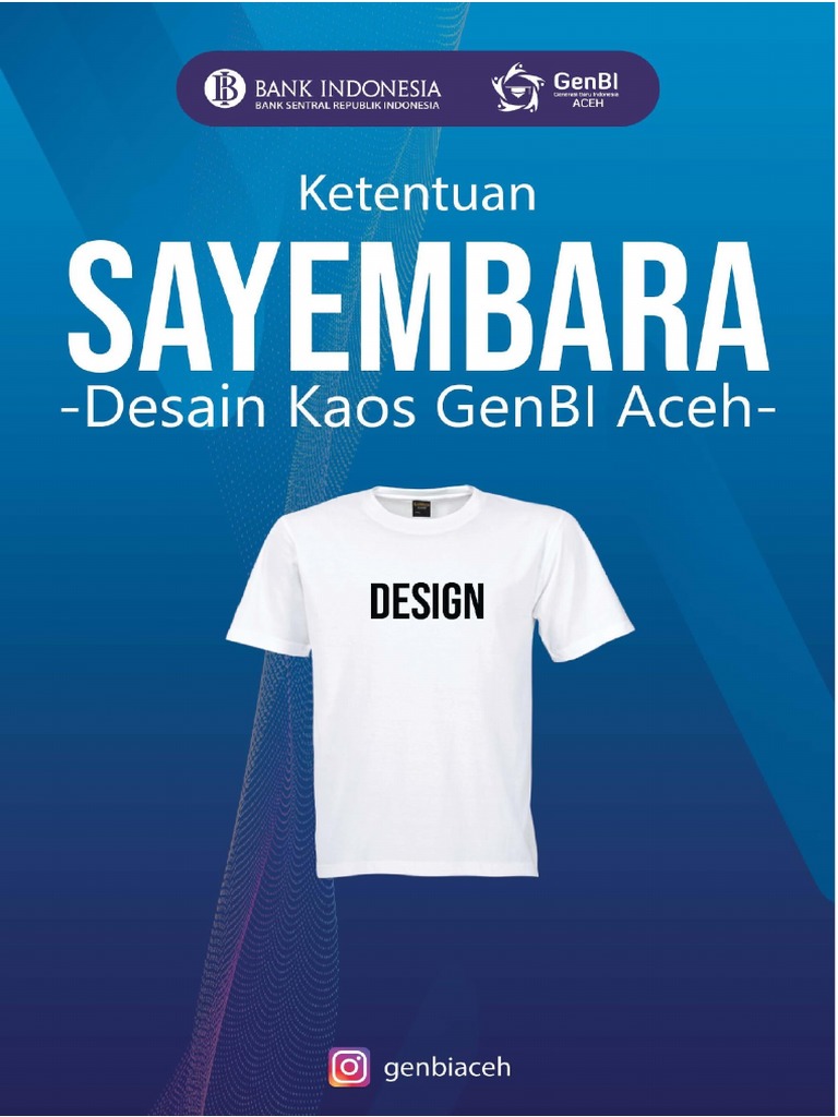 Sayembara Desain Kaos GenBI Aceh 2021 | PDF