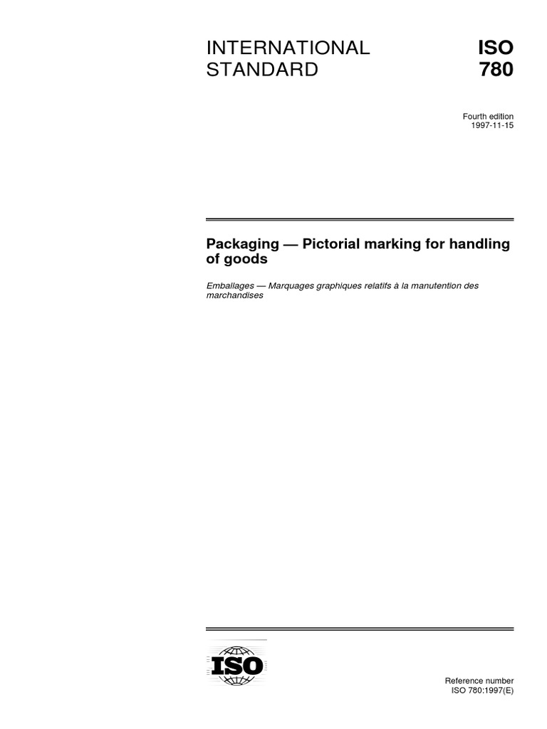 ISO780 Packaging | PDF | International Organization For Standardization ...