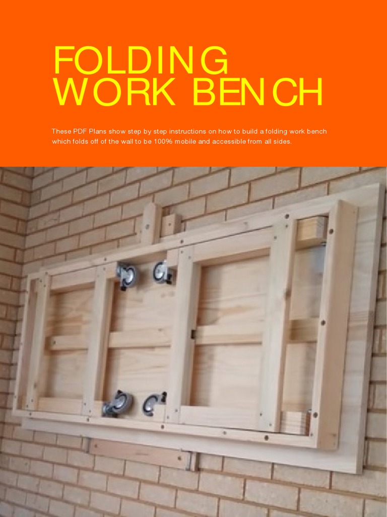 Folding Workbench Plans | PDF | Lumber | Screw