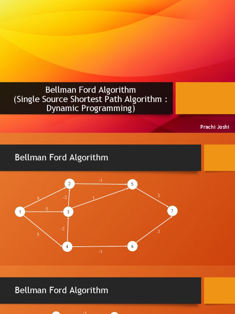 Bellman Ford Algorithm | PDF | Discrete Mathematics | Algorithms And ...