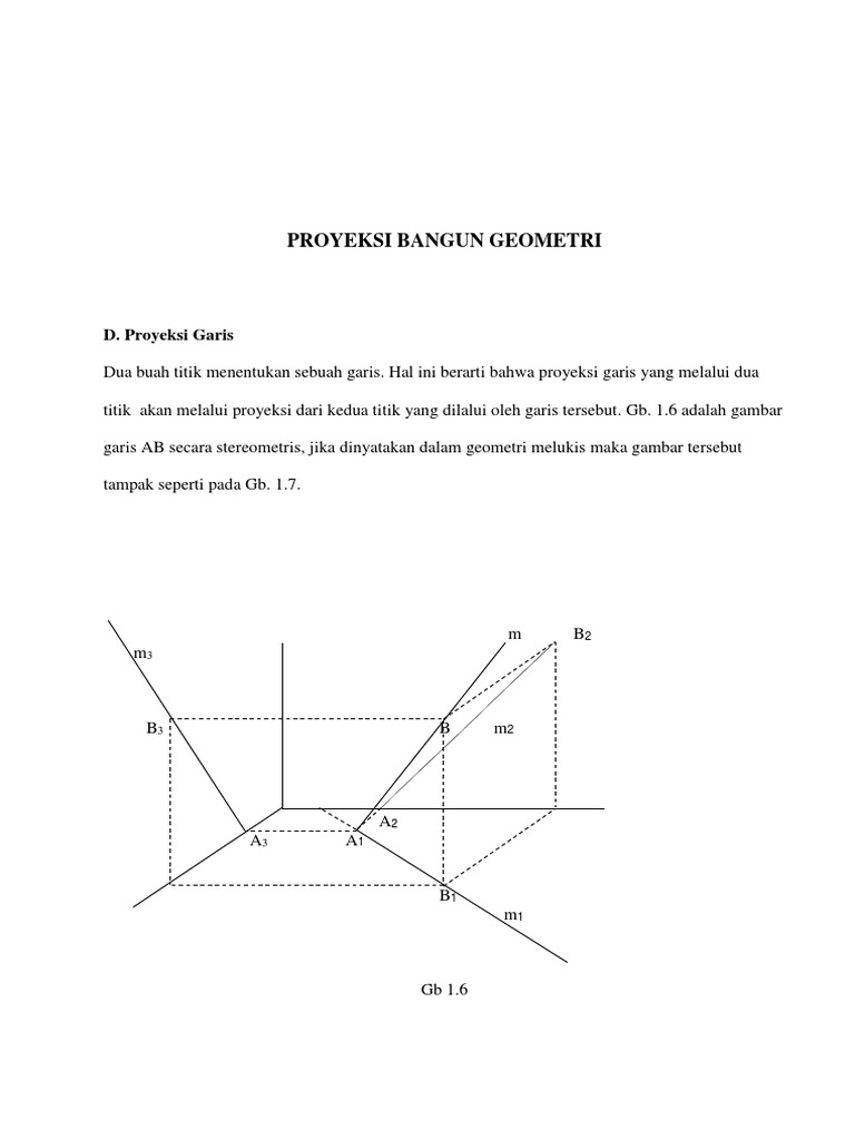 (P2) Proyeksi Garis Dan Bangun Datar | PDF | Metode & Bahan Ajar