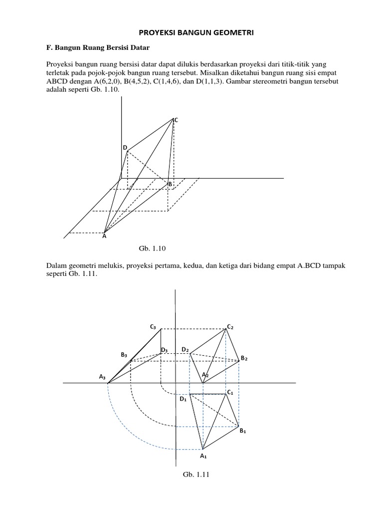 PROYEKSI BANGUN GEOMETRI | PDF
