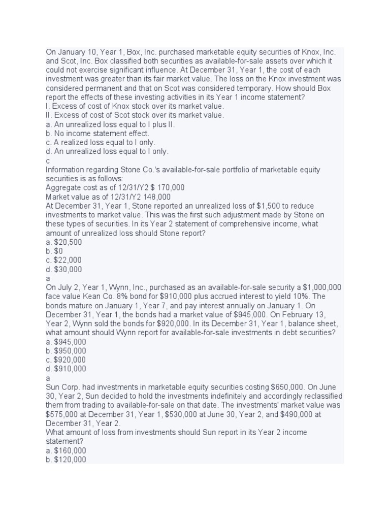 Far 1 | PDF | Stocks | Bonds (Finance)