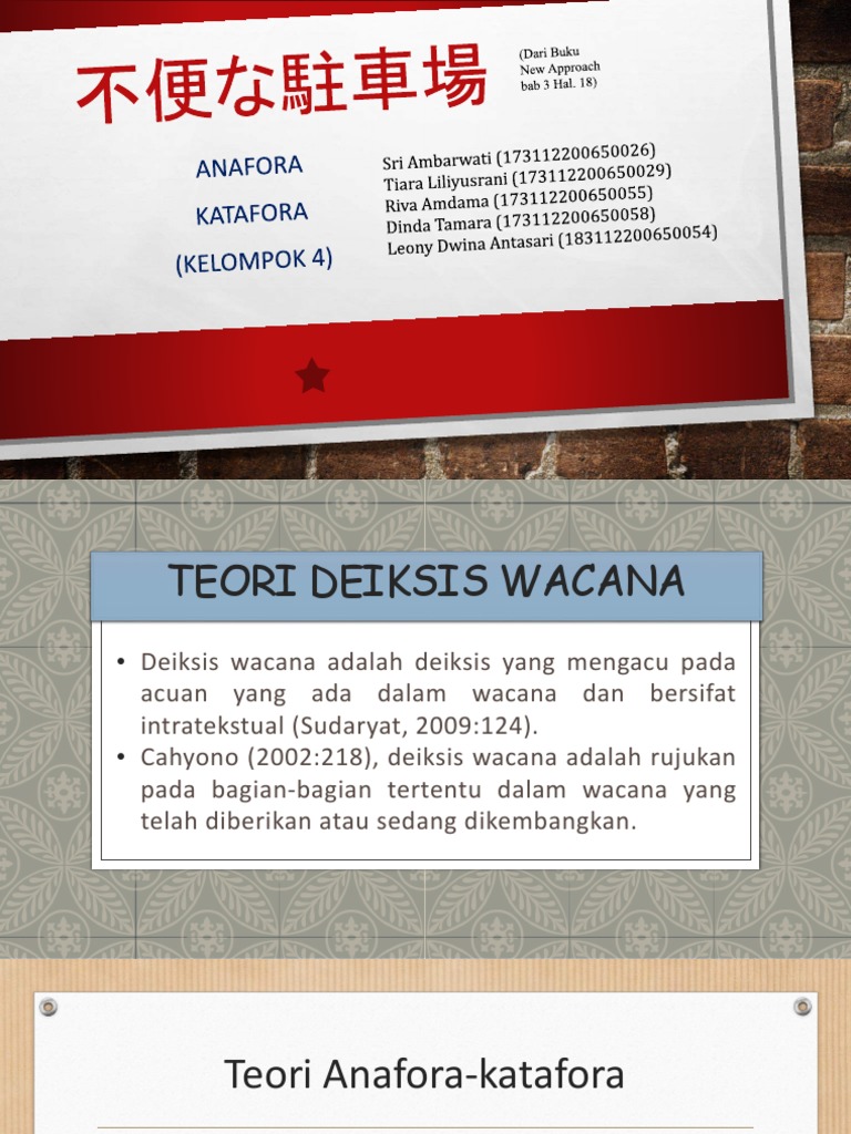 Tugas Presentasi Katafora Anafora - Tiara Liliyusrani (Kel. 4 ...