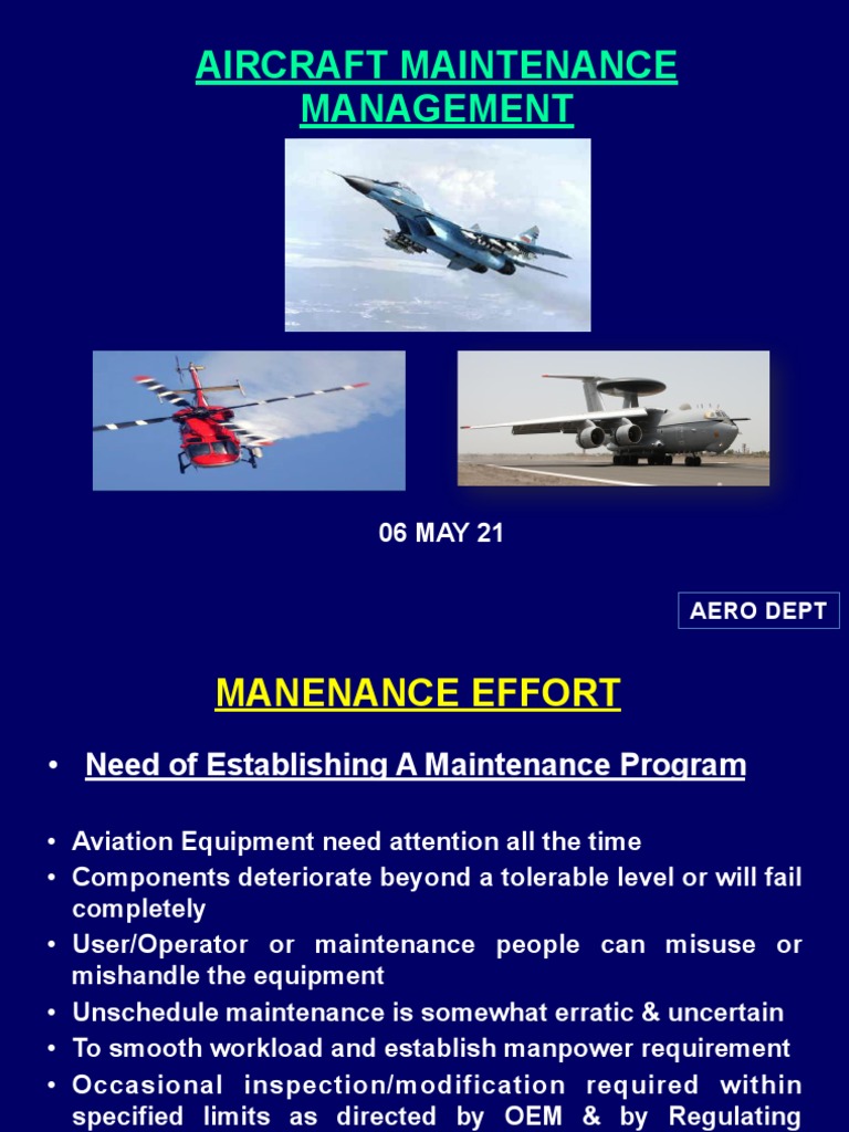 Aircraft Maintenance Program Development | PDF | Aviation | Systems ...