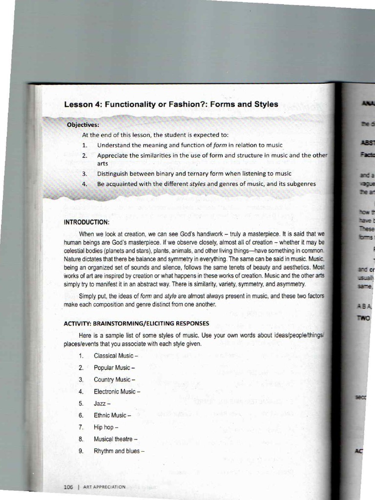 Chapter 3lesson 4 Art Appreciation | PDF