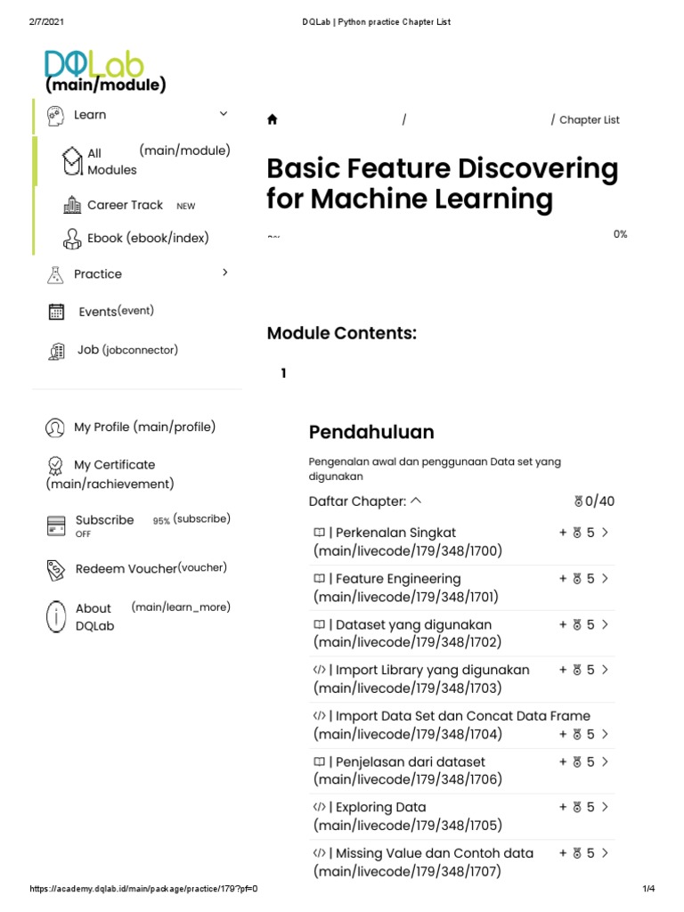 Basic Feature Discovering For Machine Learning | PDF
