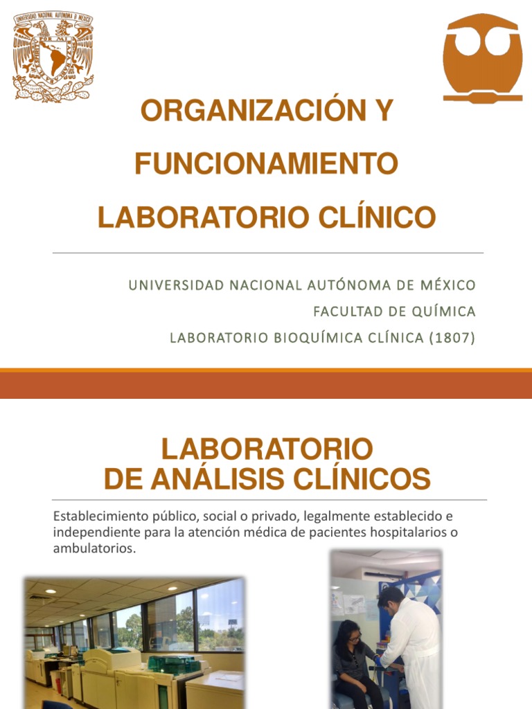 1.introduccion Al Laboratorio Clínico Sesión 1 | PDF | Laboratorios | Clínica