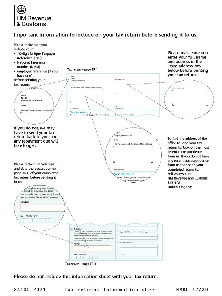 Sa100 2021 | PDF | Tax Return (United States) | Taxes