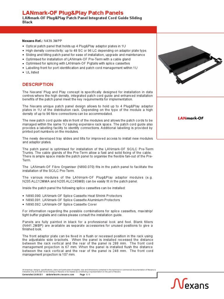Lanmark-Of Plug&Play Patch Panels: Description | Download Free PDF | Electrical Engineering ...