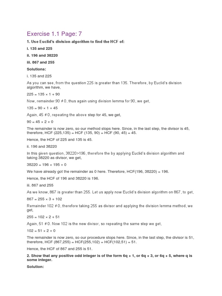 Maths Digest | PDF | Polynomial | Division (Mathematics)